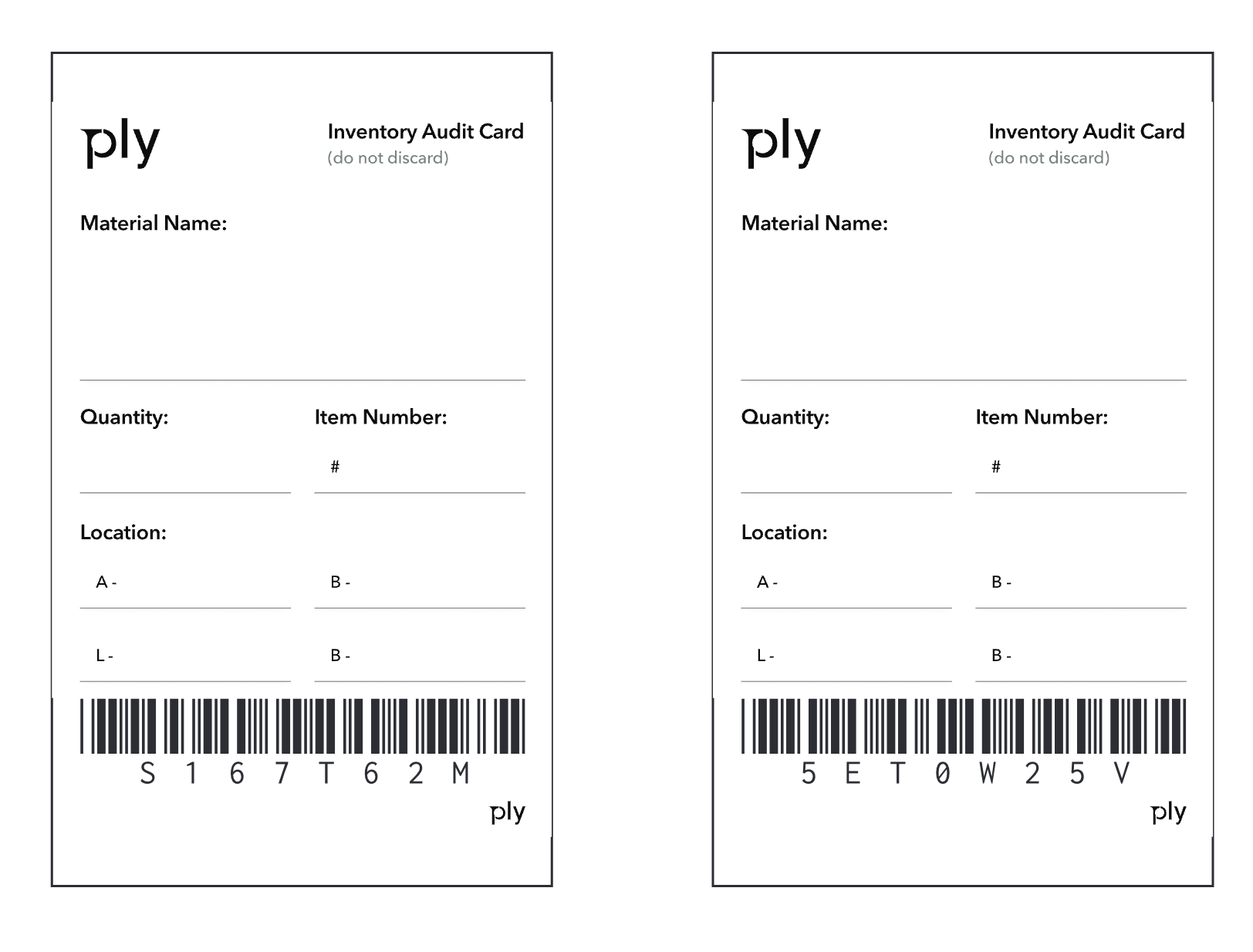 Ply Count Cards - getply